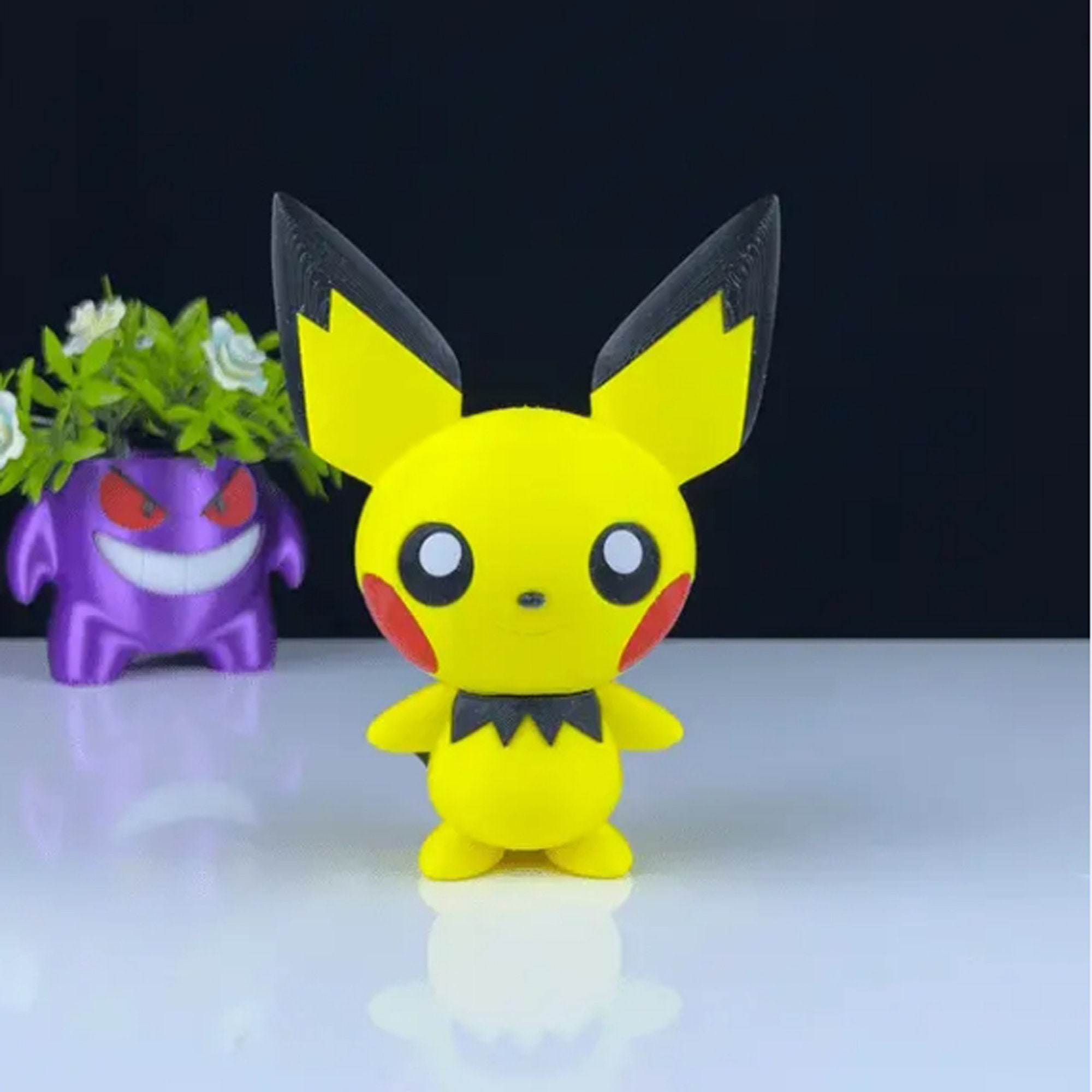 Pichu 3D Printed Model – Pokemon Game Collectible Figurine fan art desk ...