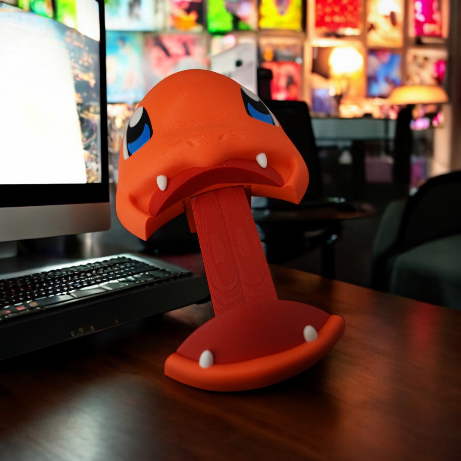 Charmander Headphone Holder 3D Print – Pokemon Desk Stand & Organizer ...
