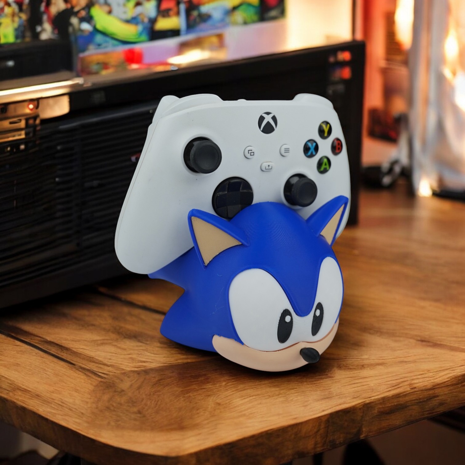 Sonic Controller Holder 3D Print – Sonic The Hedgehog Desk Stand - 3d ...
